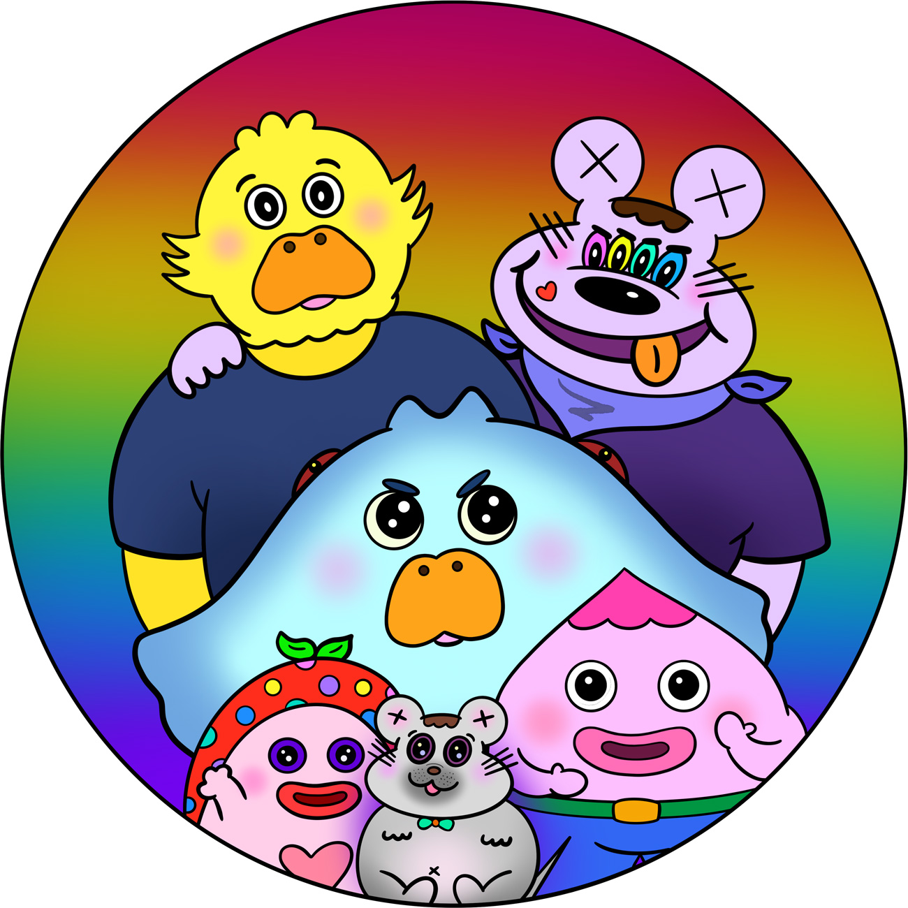 Anonymous Rat Characters | Designed by No. 1 Ratty